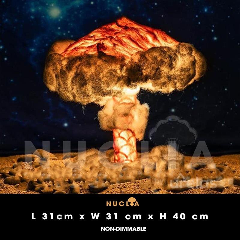 Nuclia - The Original 3D Nuclear Explosion Lamp (Mushroom Cloud) – Urelas